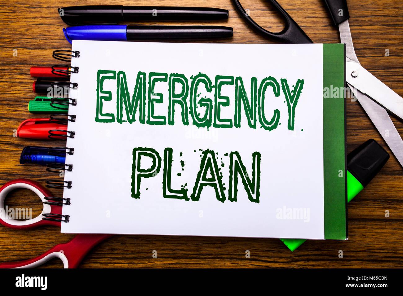 Conceptual hand writing text Emergency Plan. Concept for Disaster ...