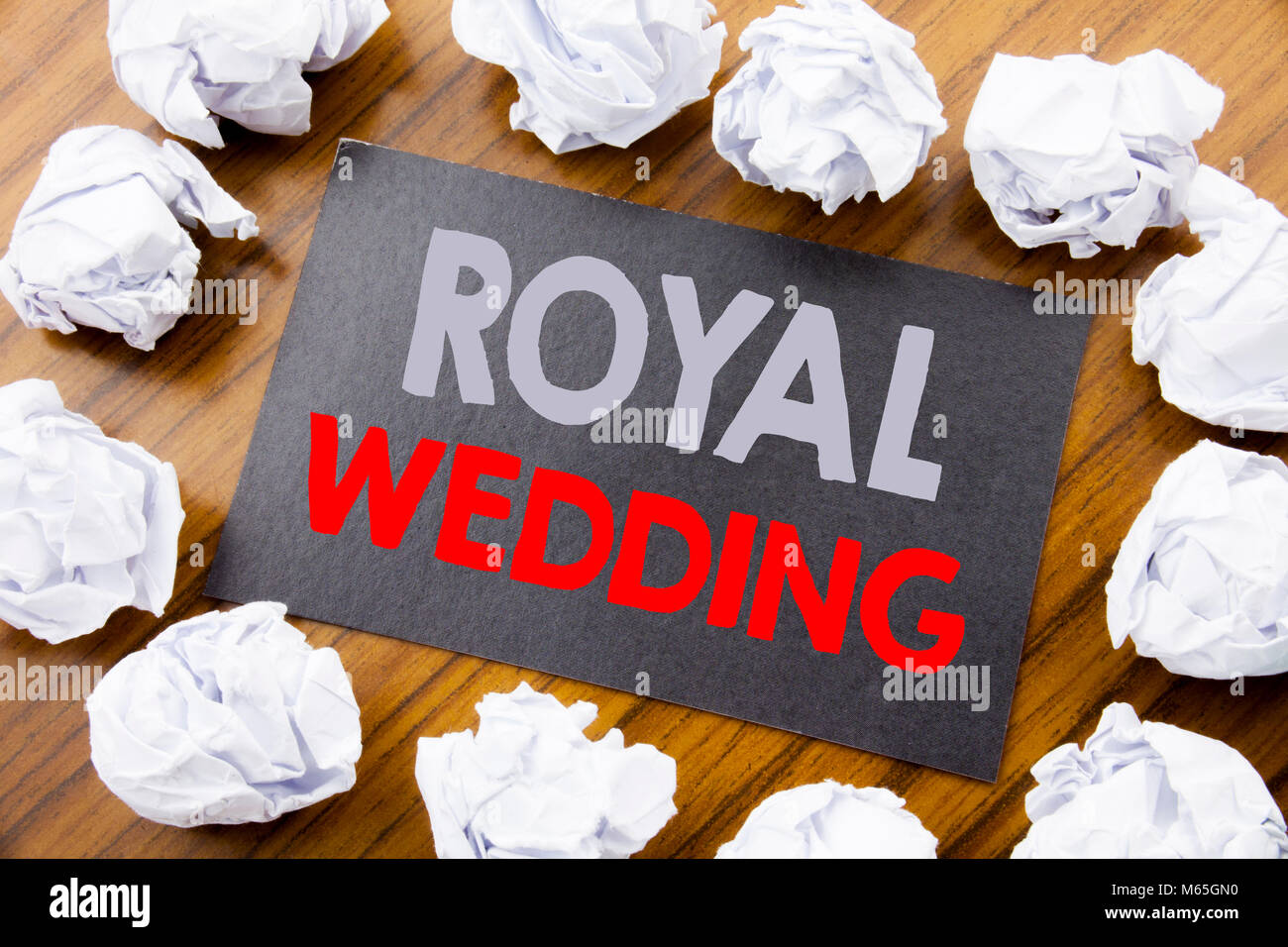Hand writing text caption showing Royal Wedding. Business concept for ...