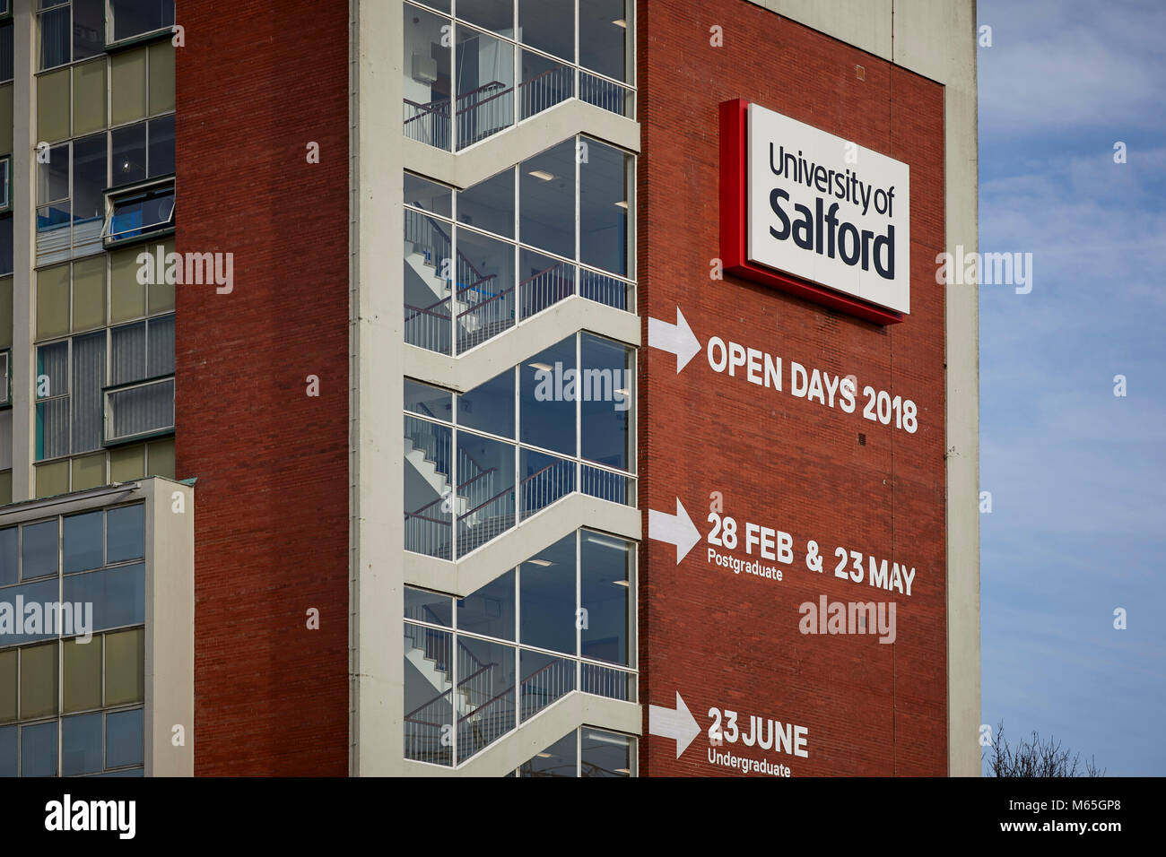Maxwell house on Salford University's campus Stock Photo - Alamy