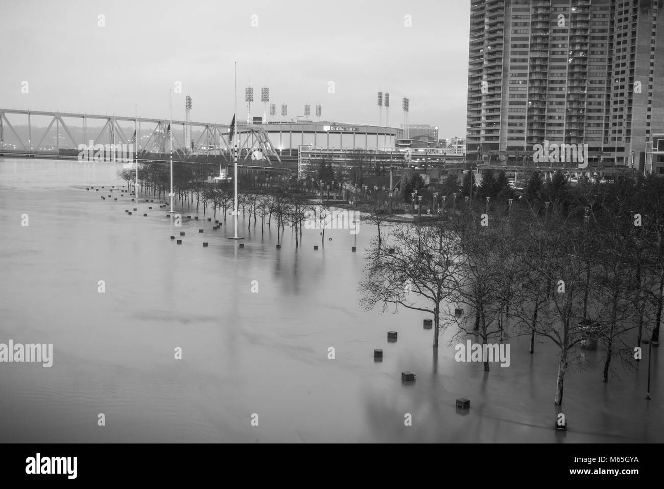 Cincinnati Ohio River Flood of 2018 Stock Photo - Alamy