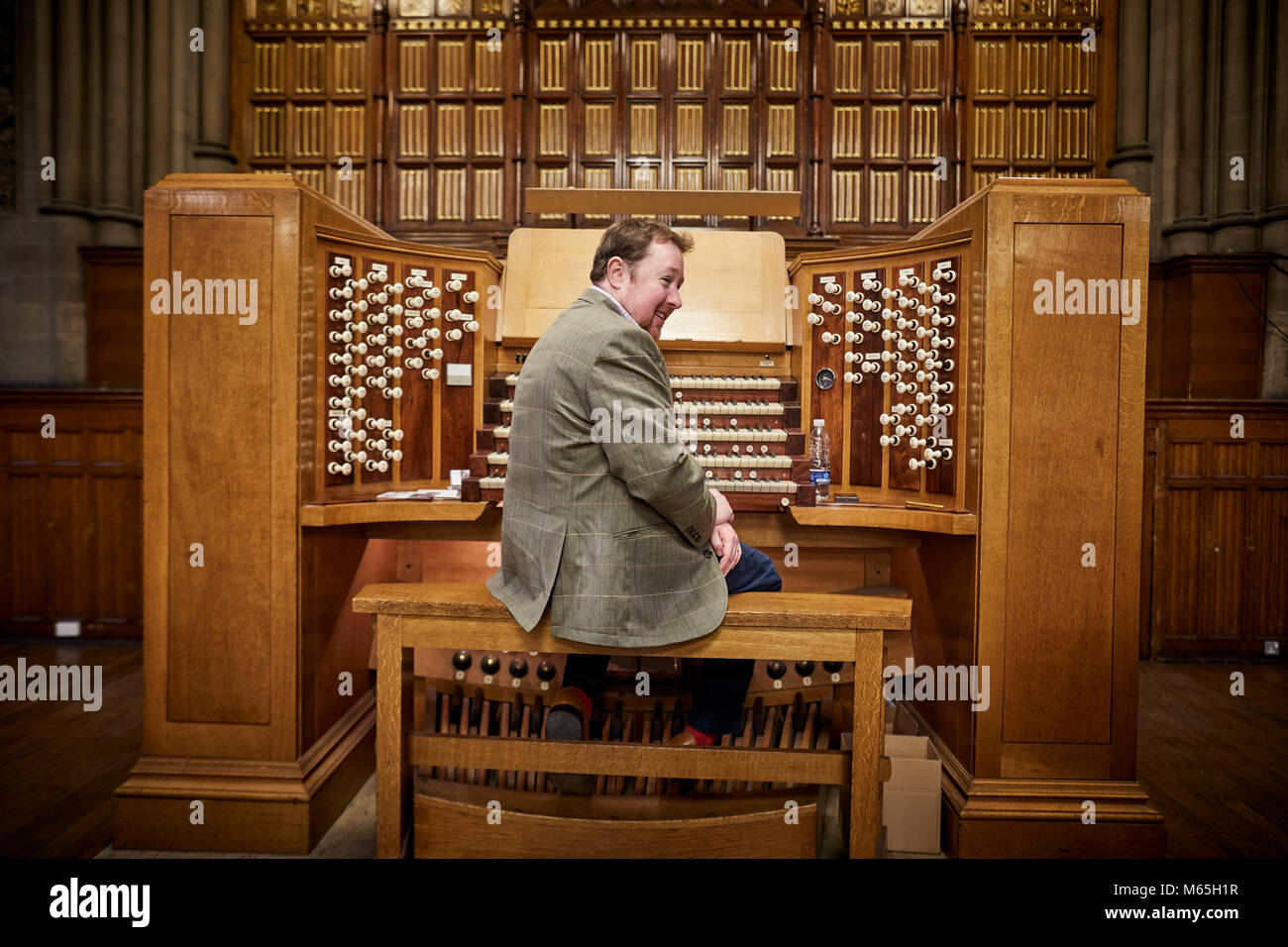 Manchester Town Hall Organ in the Great Hall Stock Photo - Alamy