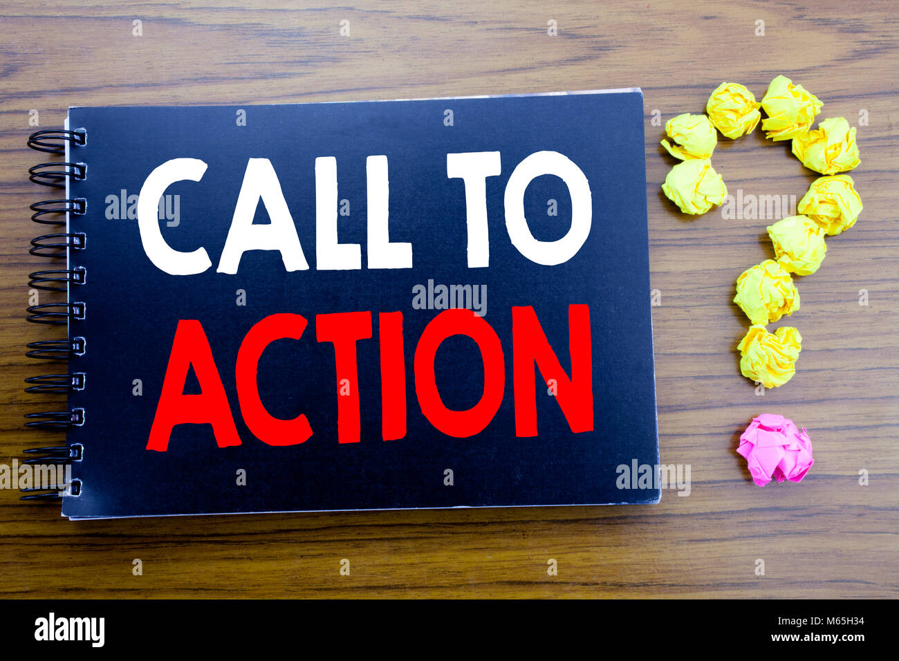 Handwritten text showing Call To Action. Business concept writing for ...