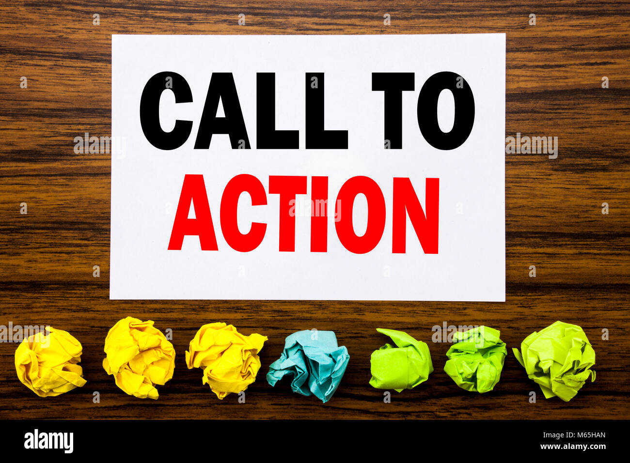 Hand writing text caption inspiration showing Call To Action. Concept ...