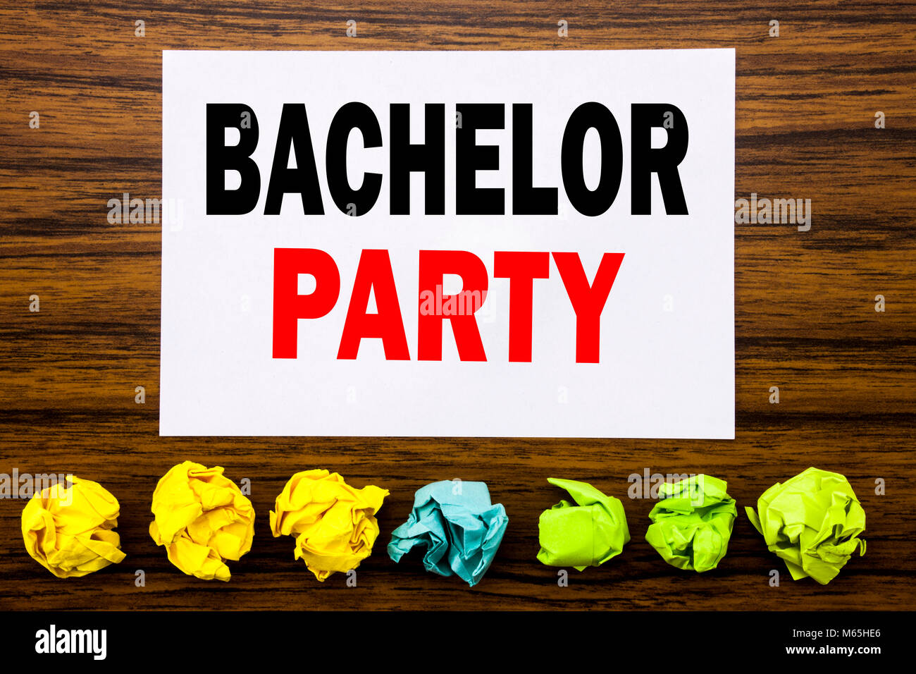 Hand writing text caption inspiration showing Bachelor Party. Concept ... Hand writing text caption inspiration showing Bachelor Party. Concept ...