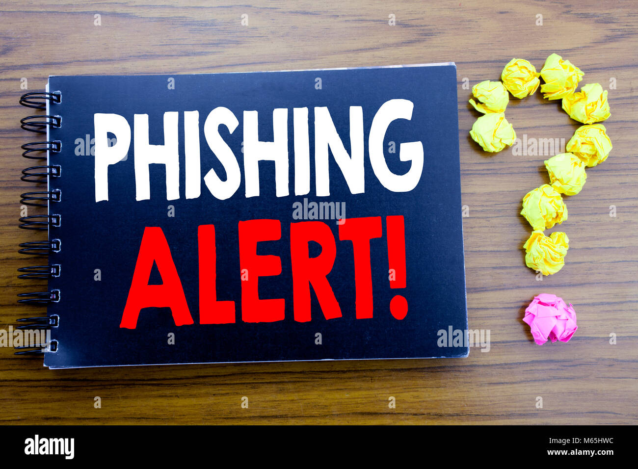 Handwritten text showing Phishing Alert. Business concept writing for ...