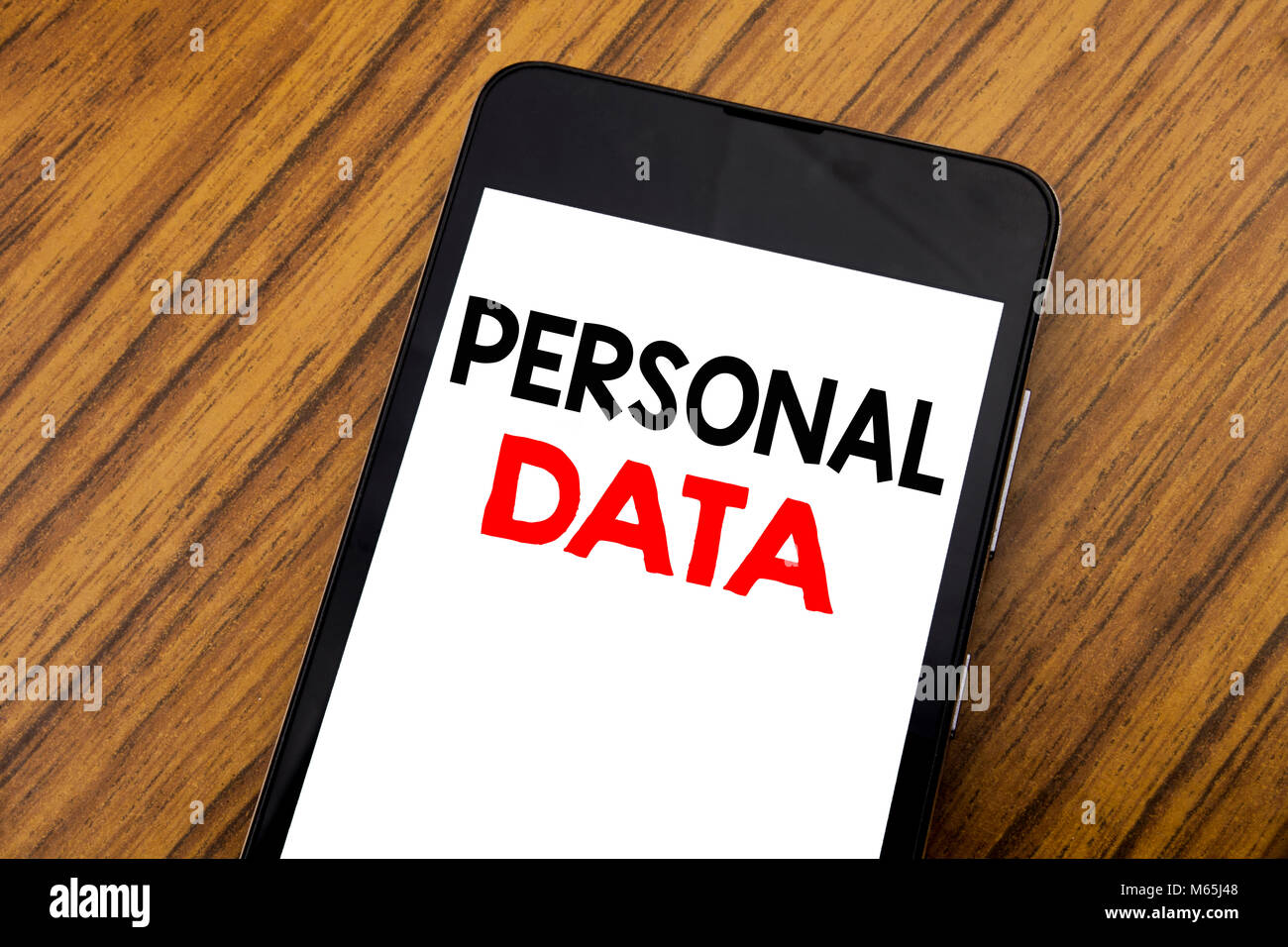 Word, writing handwriting Personal Data. Business concept for Digital ...