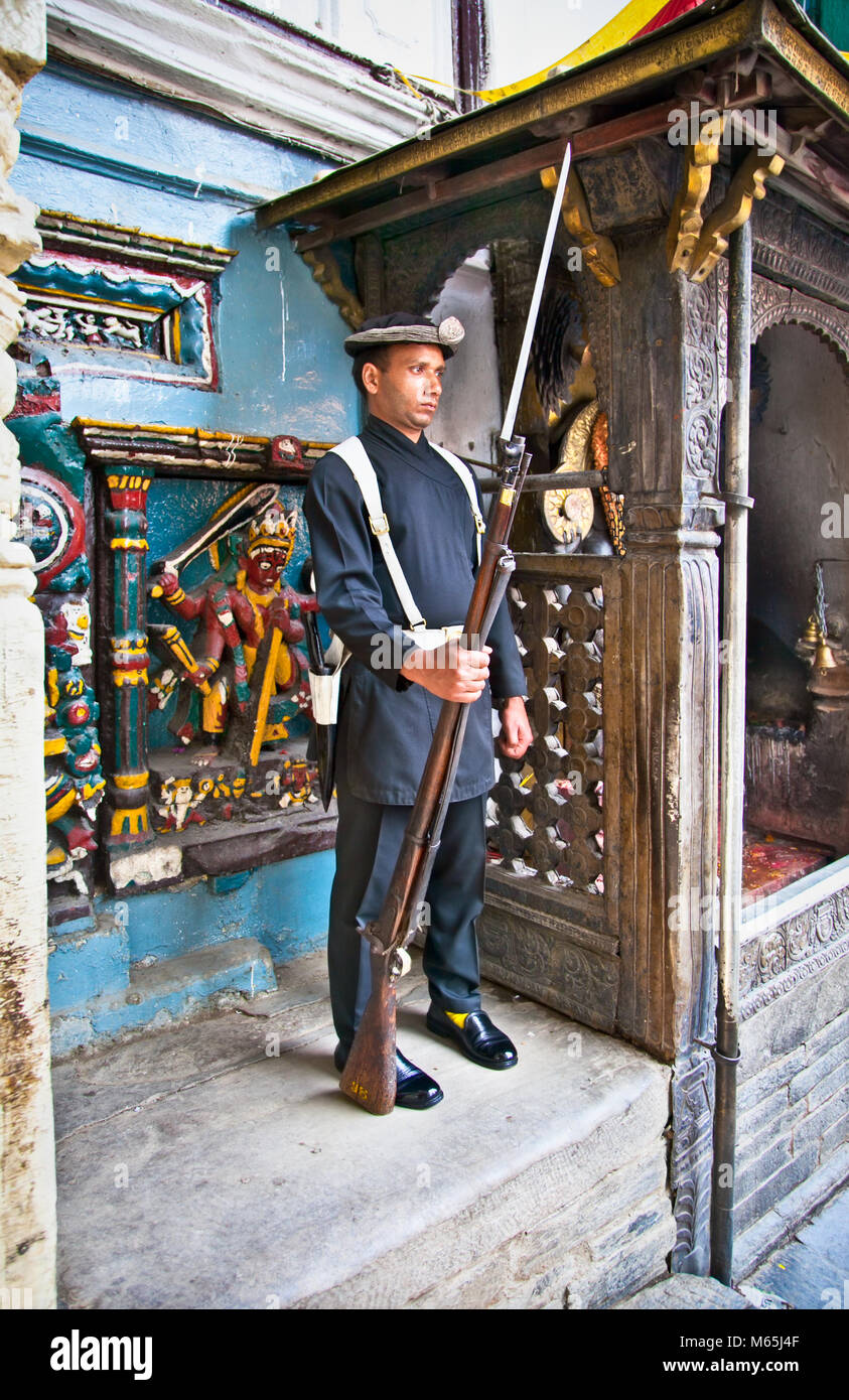Hanuman dhoka palace guard hi-res stock photography and images - Alamy