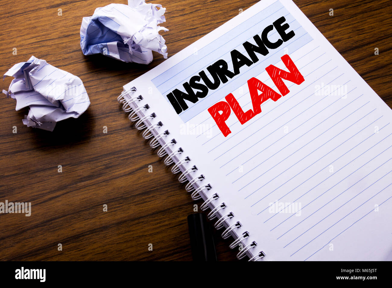 Writing text showing Insurance Plan. Business concept for Health Life ...