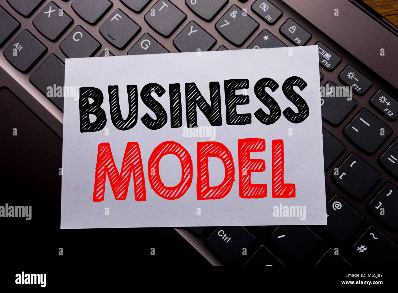 Word, writing Business Model. Business concept for Solution Strategy ...