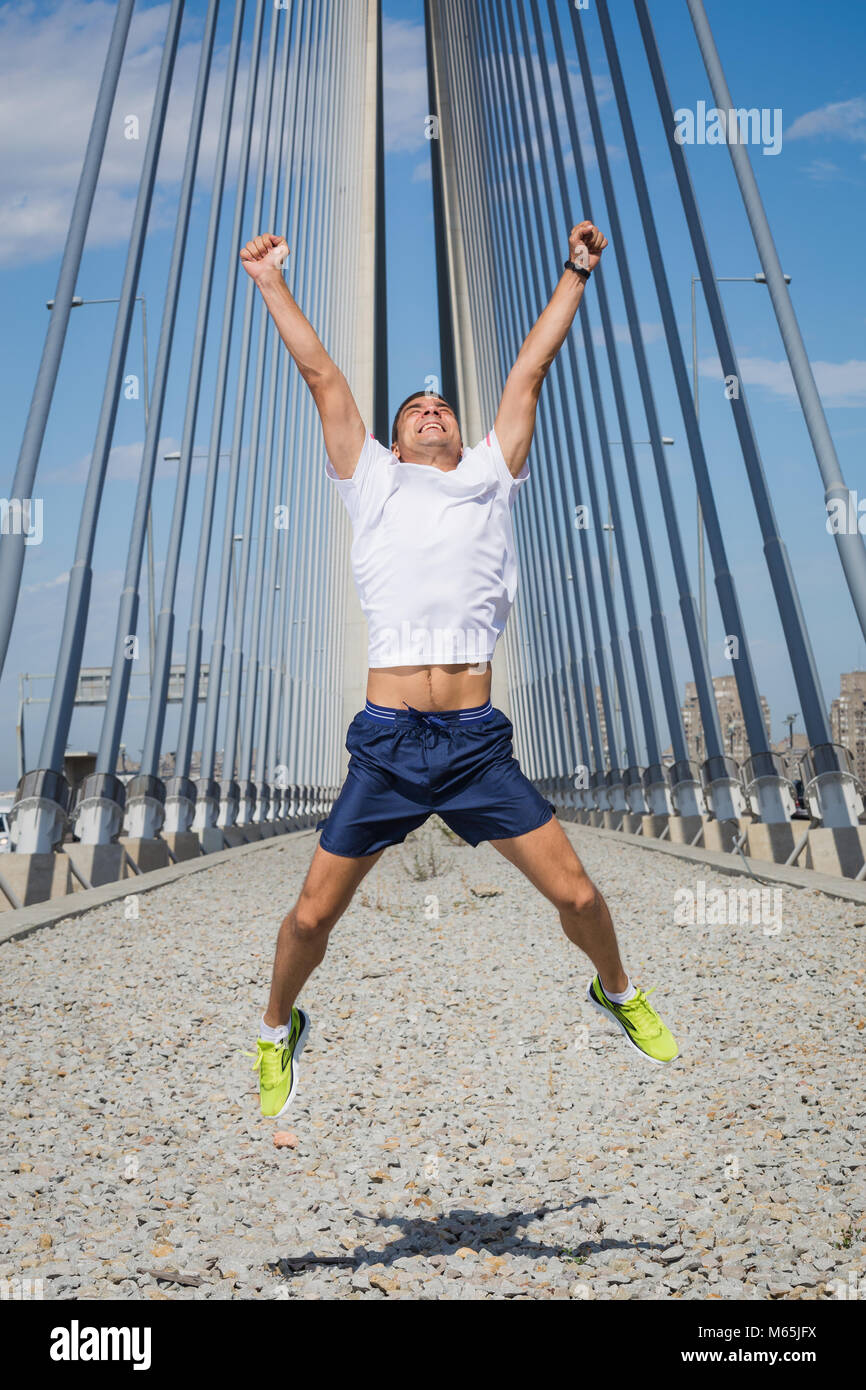 Happy jogger hi-res stock photography and images - Alamy