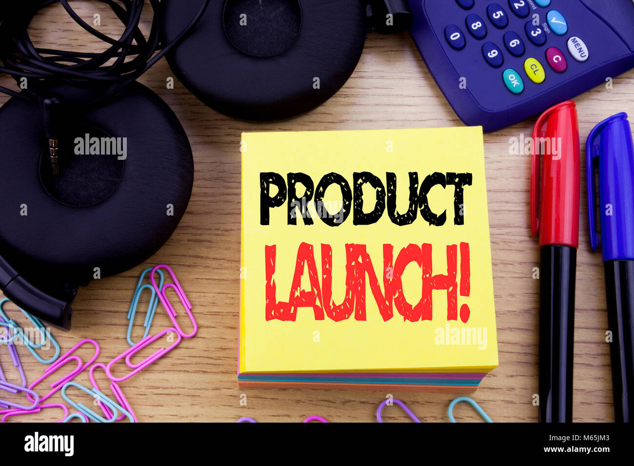Word, writing Product Launch. Business concept for New Products Start ...