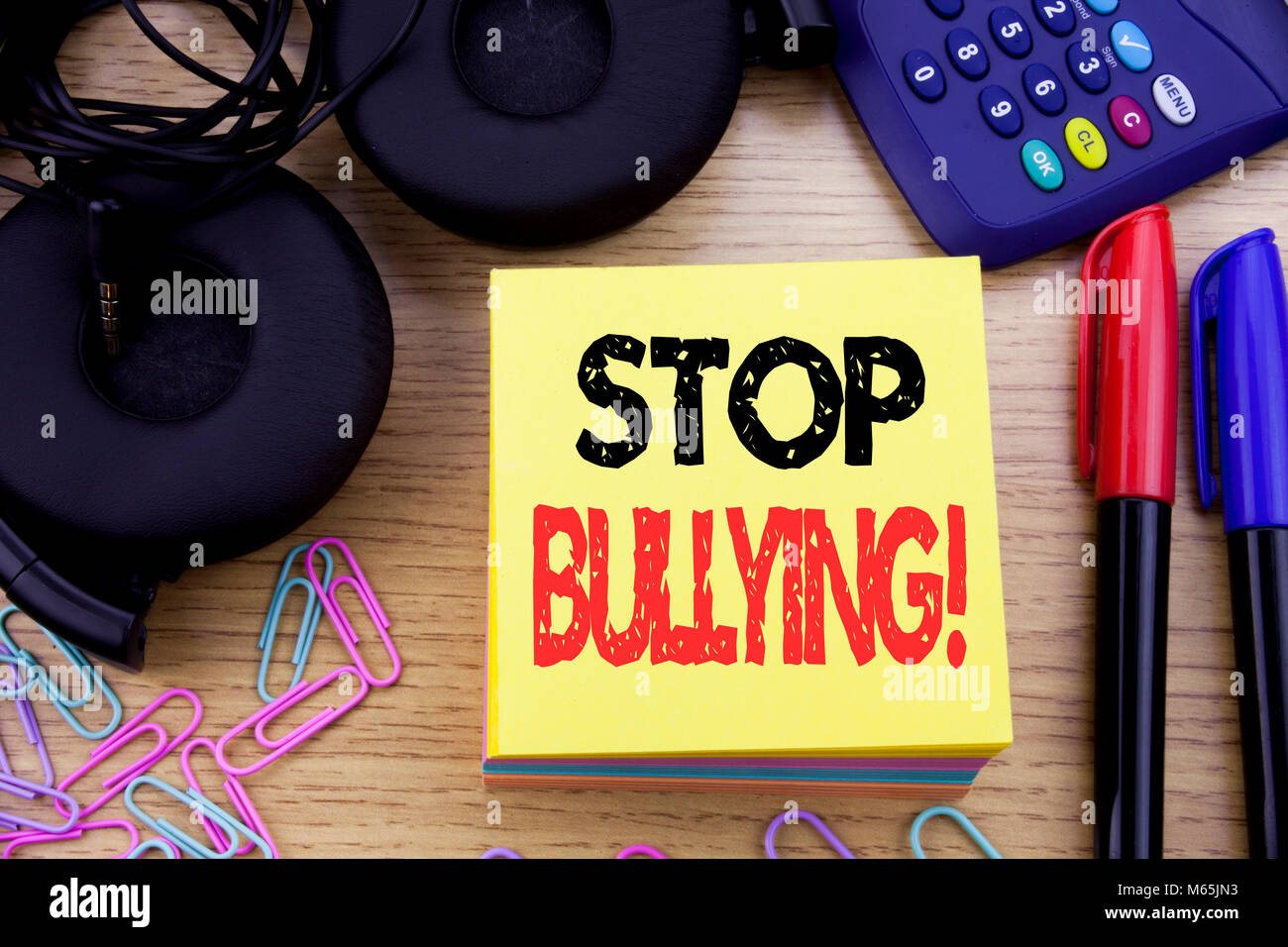 Word, writing Stop Bullying. Business concept for Prevention Problem ...