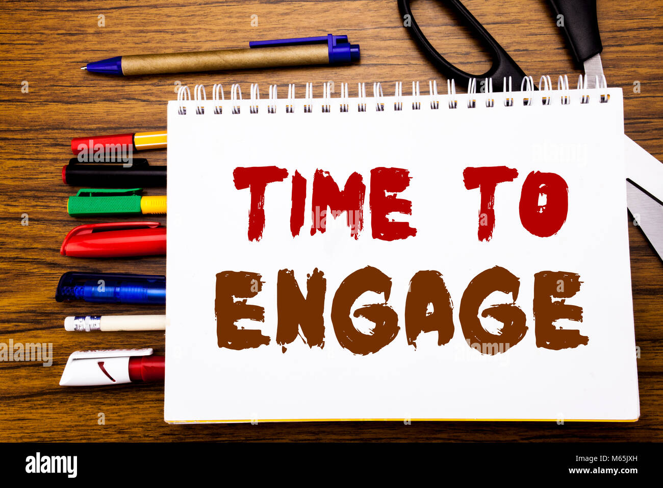Word, writing Time To Engage. Business concept for Engagement ...