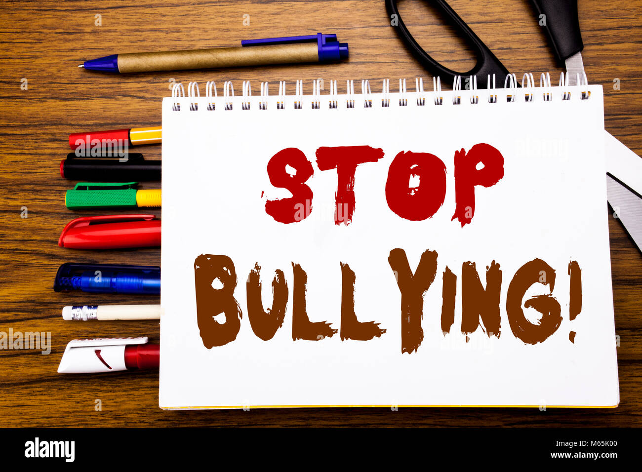 Word, writing Stop Bullying. Business concept for Prevention Problem ...
