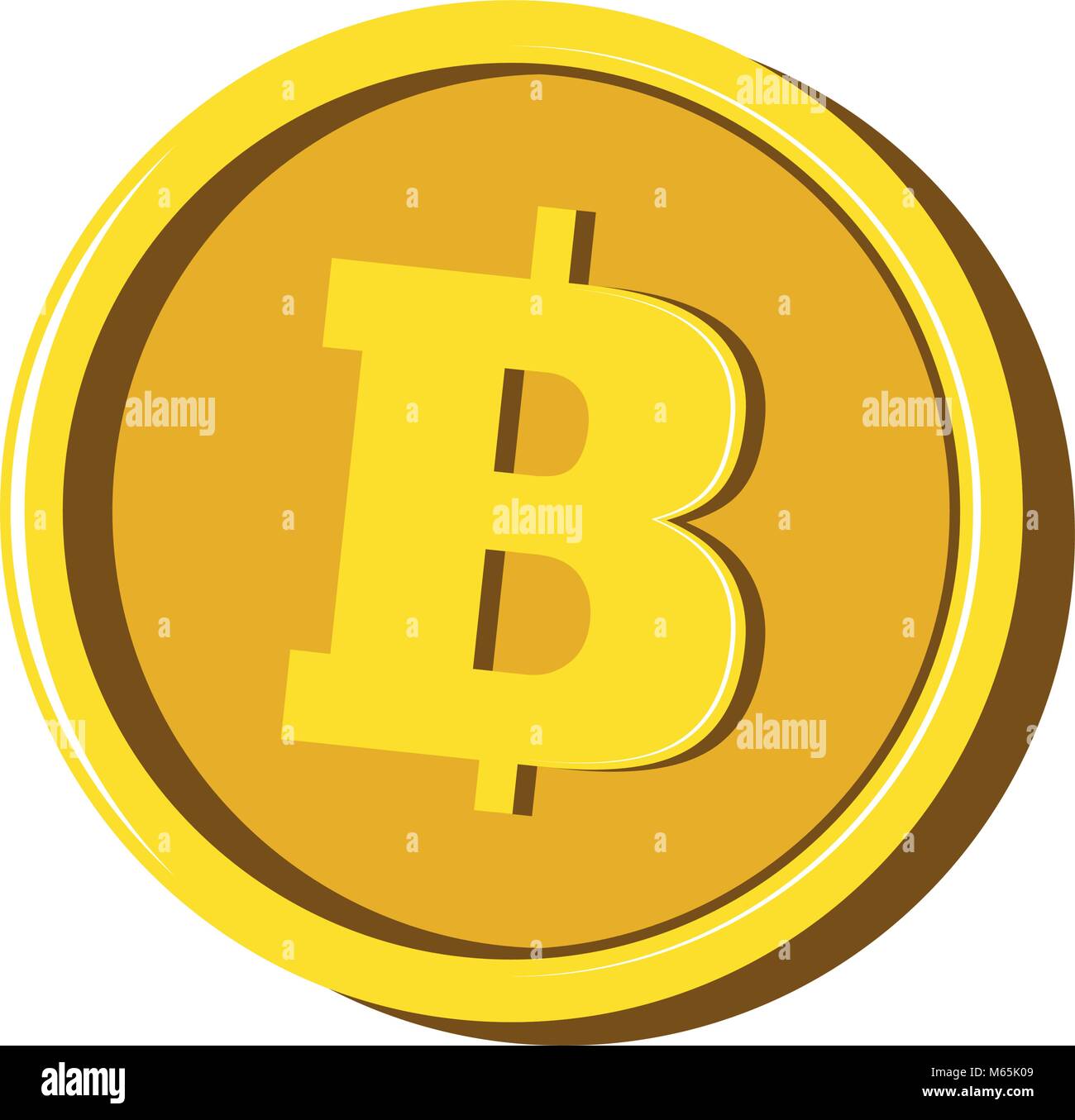 BItcoin virtual money currency Stock Vector Image & Art - Alamy