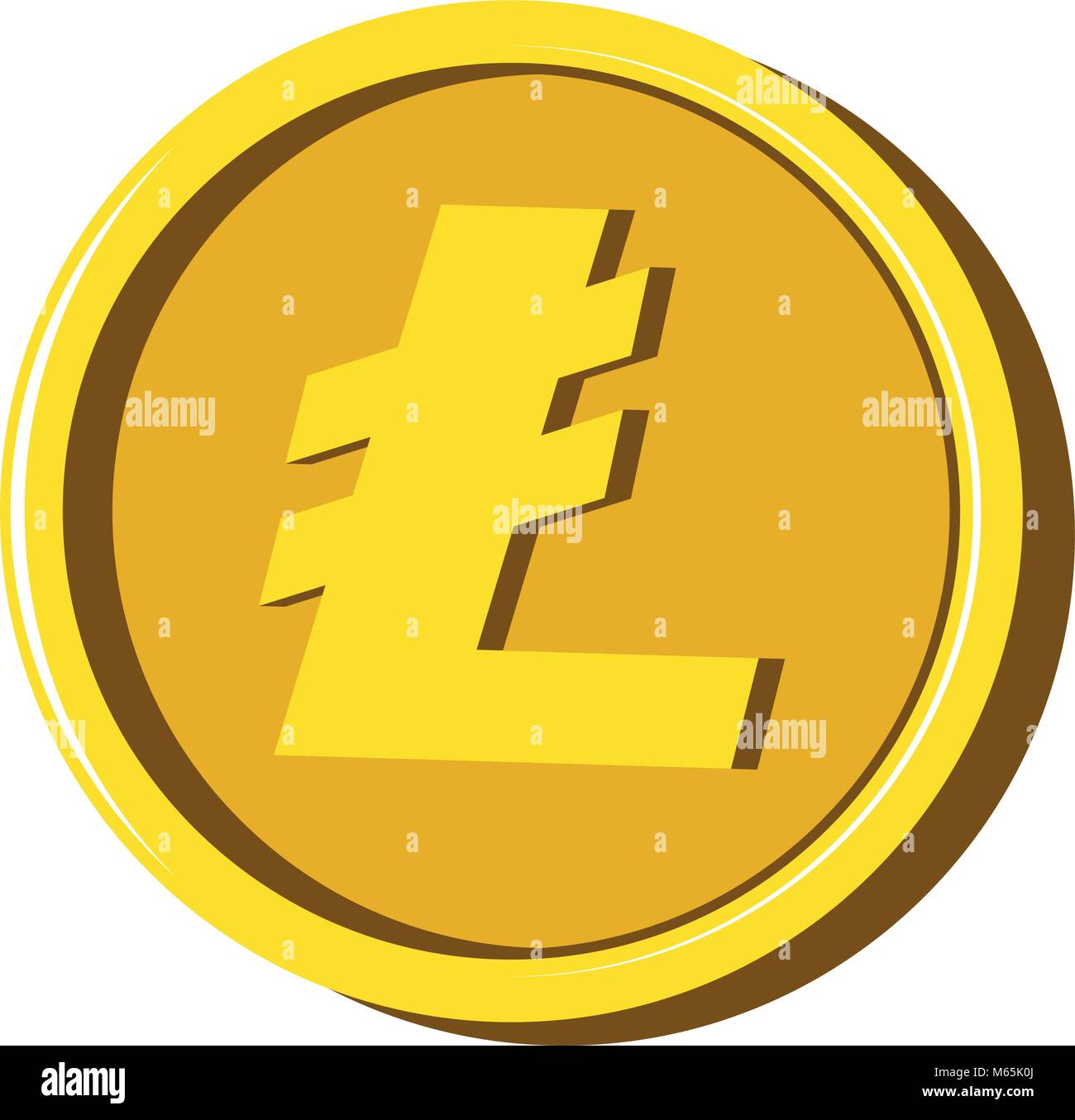 Litecoin cryptocurrency logo Stock Vector Images - Alamy