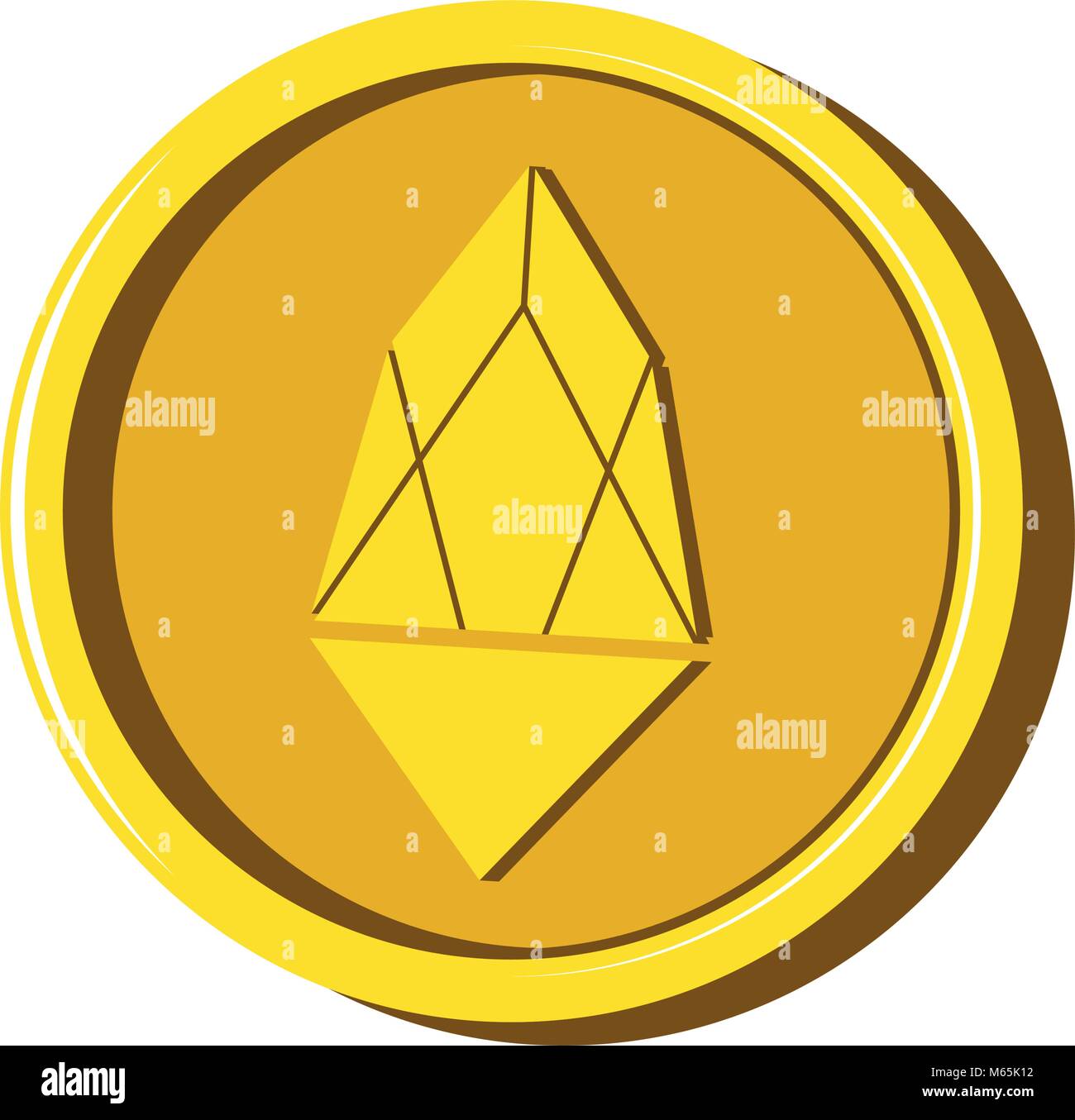 EOS virtual money currency Stock Vector Image & Art - Alamy