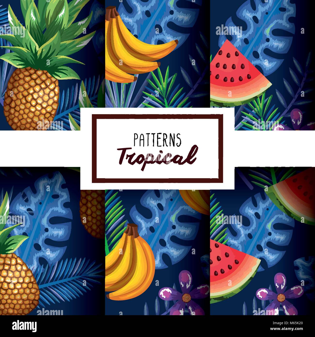 Hawaii fruit dessert Stock Vector Images - Alamy
