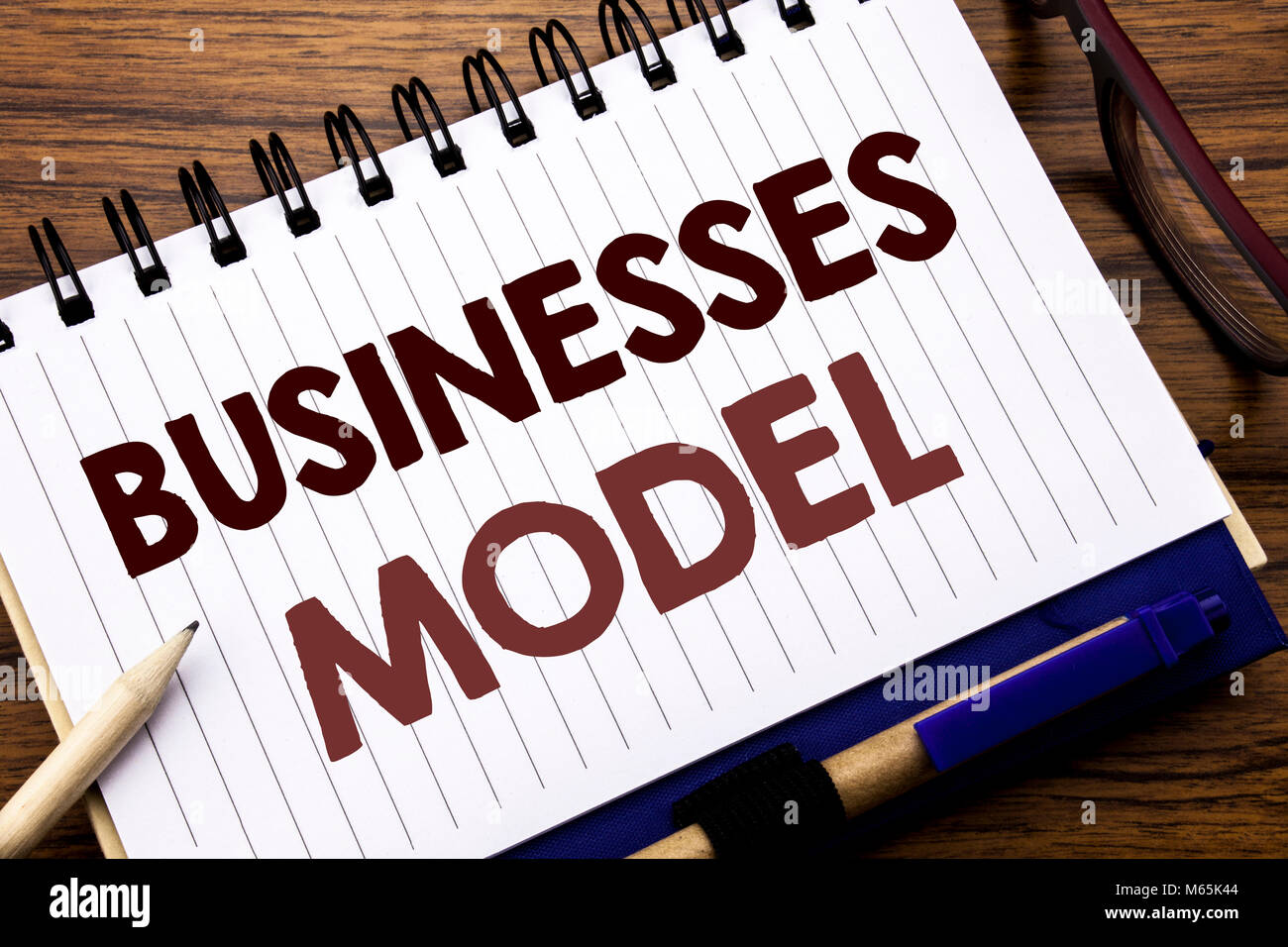 Hand writing text caption inspiration showing Businesses Model ...