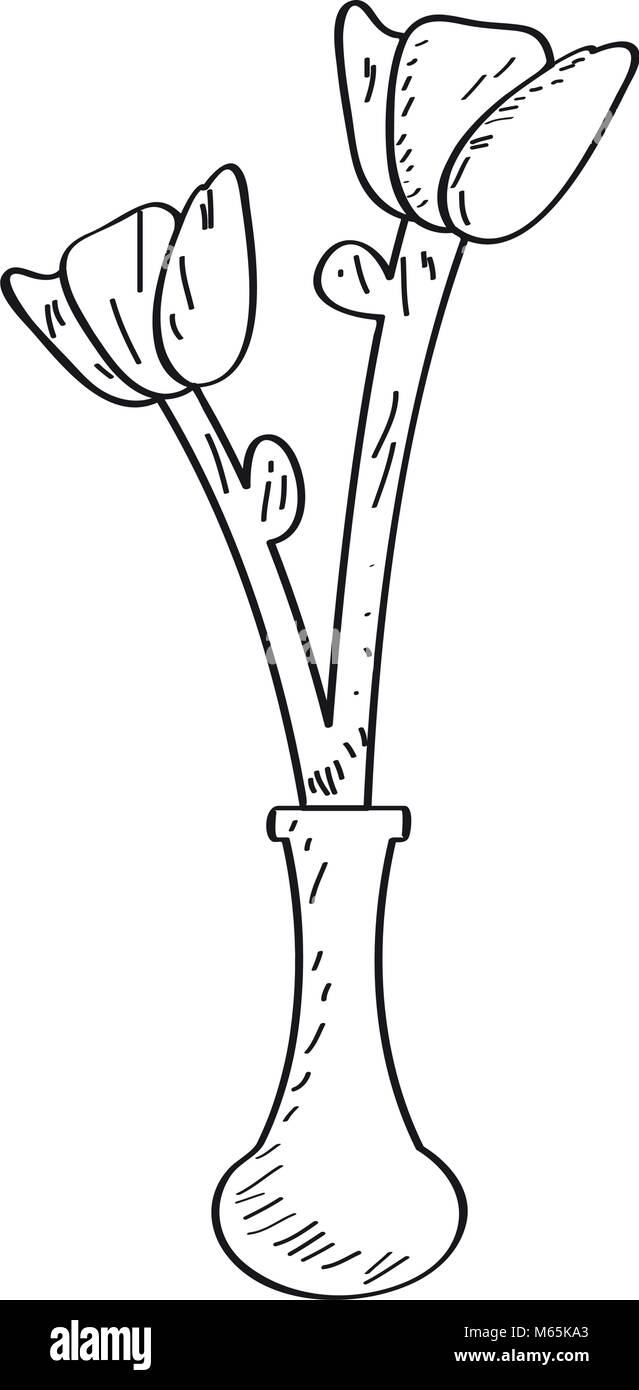 Drawing of a rose. Retro style Stock Vector Image & Art - Alamy