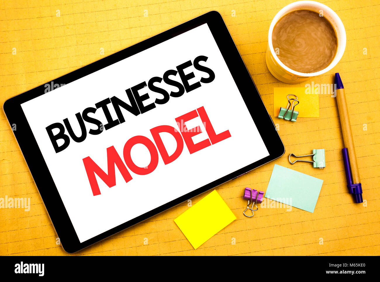 Conceptual hand writing text caption showing Businesses Model. Business ...
