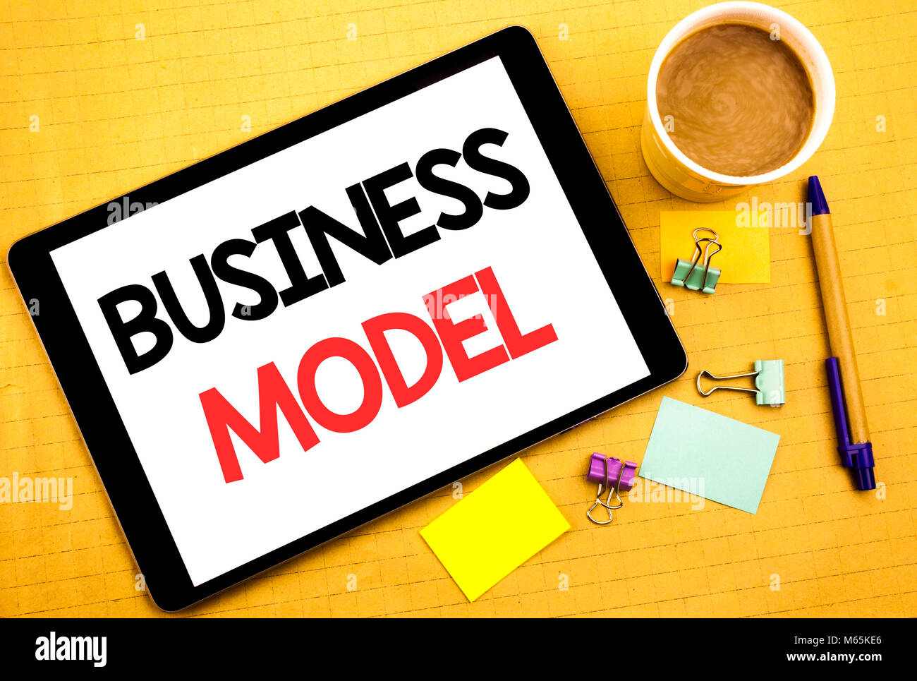 Conceptual hand writing text caption showing Business Model. Business ...