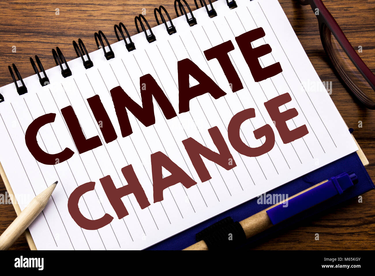 Hand writing text caption inspiration showing Climate Change. Business ...