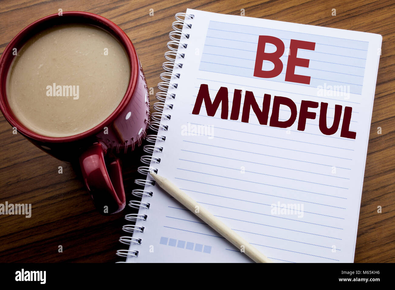 Hand writing text caption inspiration showing Be Mindful. Business ...