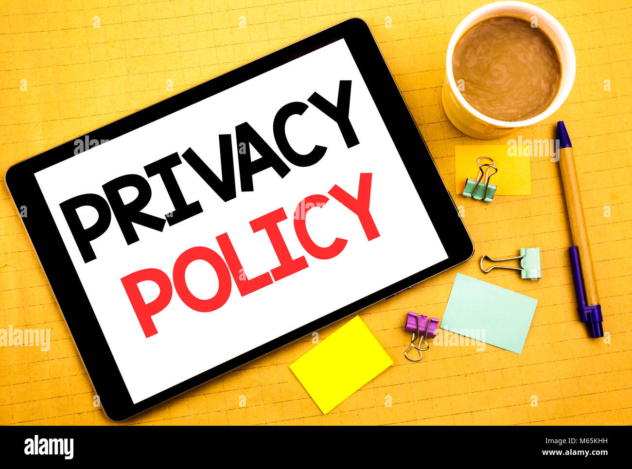 Conceptual hand writing text caption showing Privacy Policy. Business ...