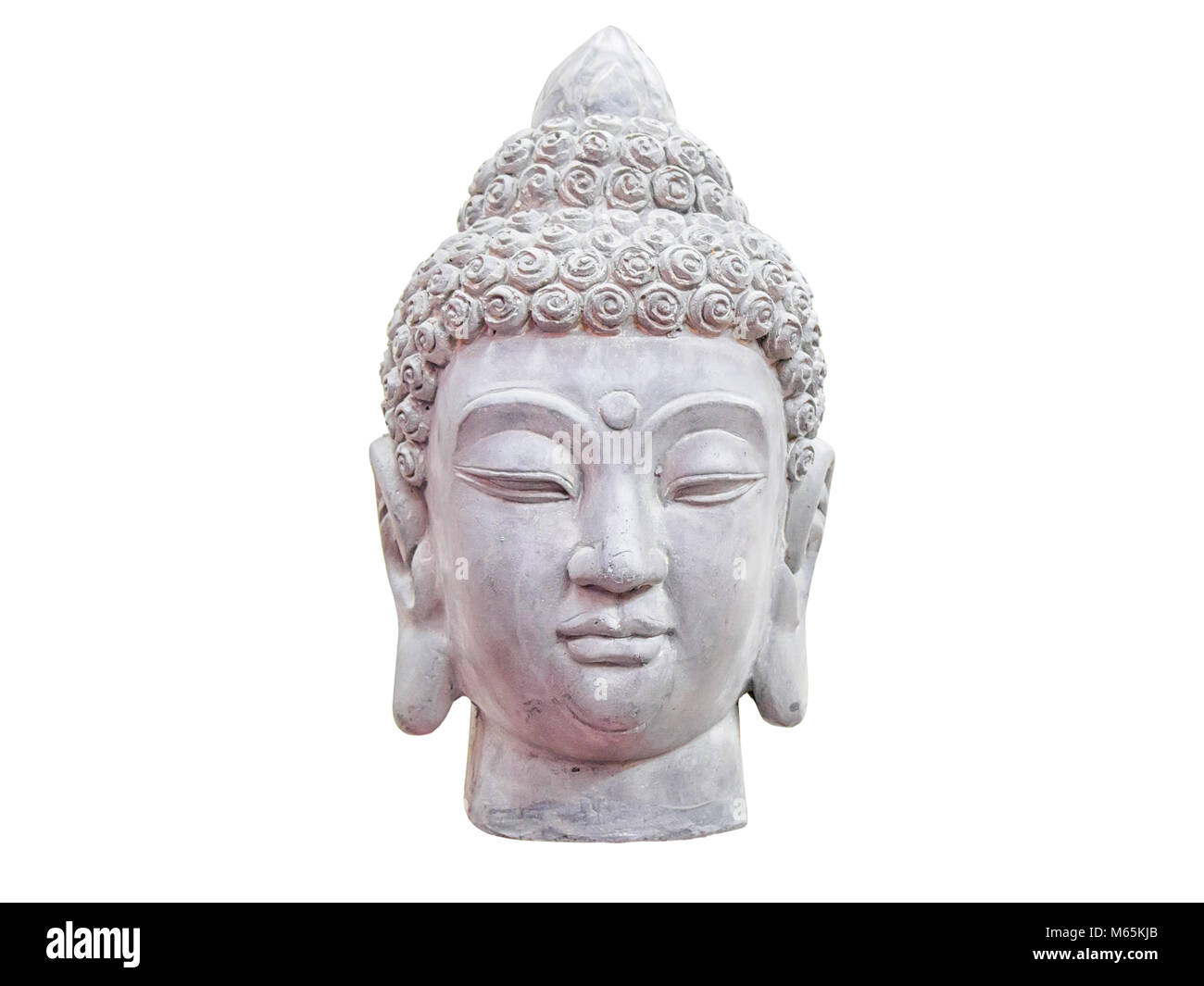 Human face on stone Cut Out Stock Images & Pictures - Alamy