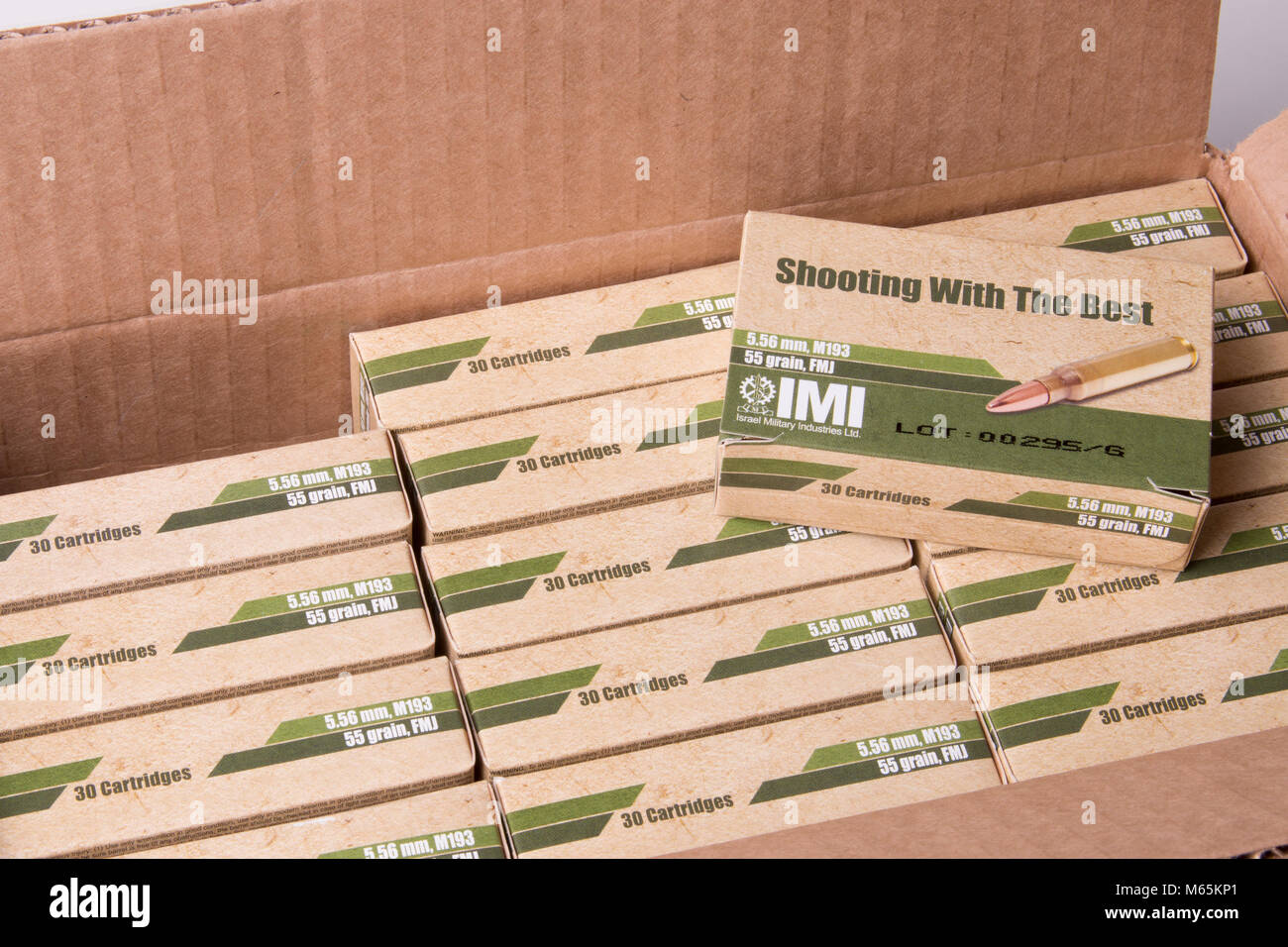 IMI - Israel Military Industries Ammo Stock Photo - Alamy