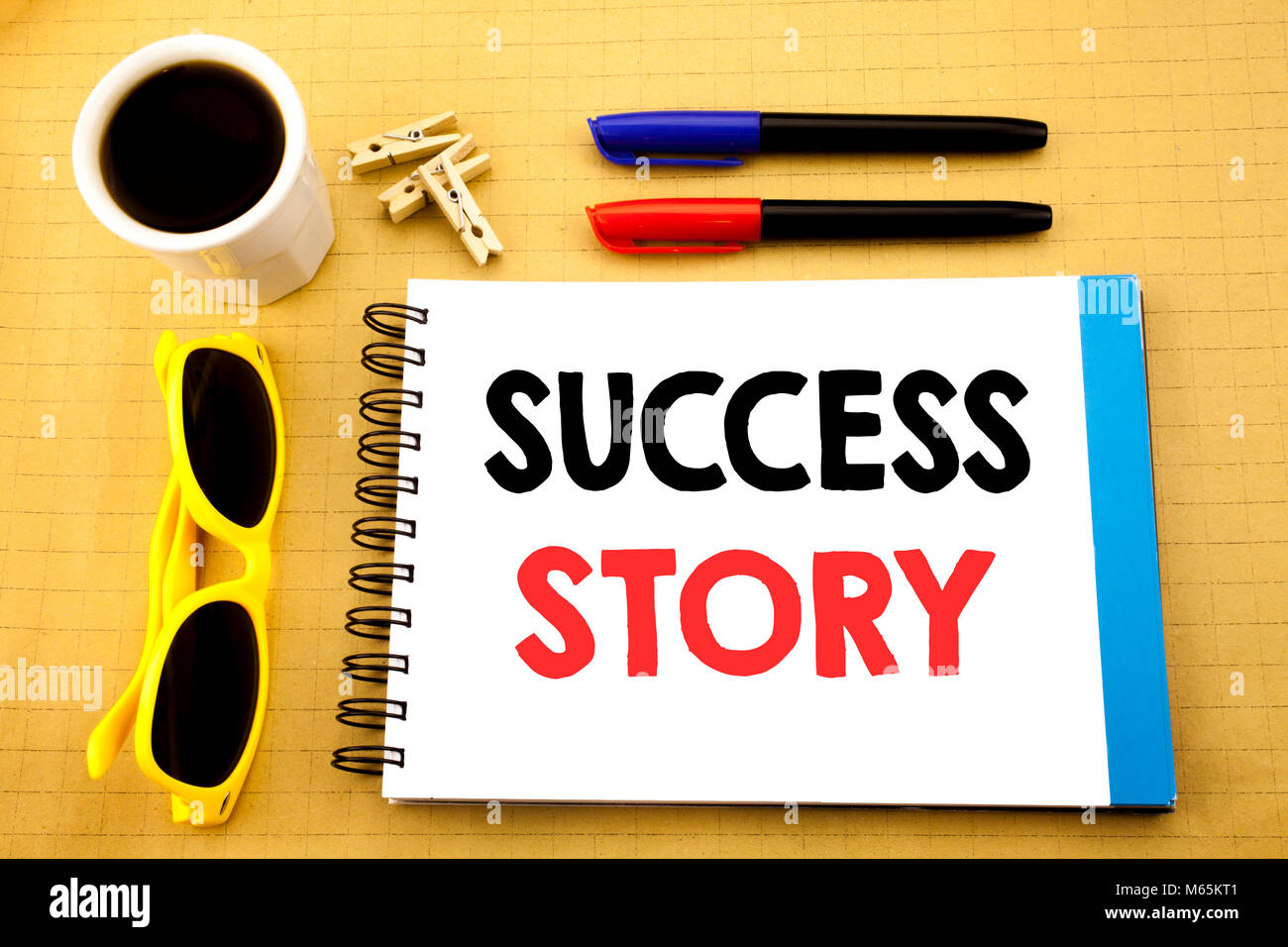 Writing text showing Success Story. Business concept for Inspiration ...