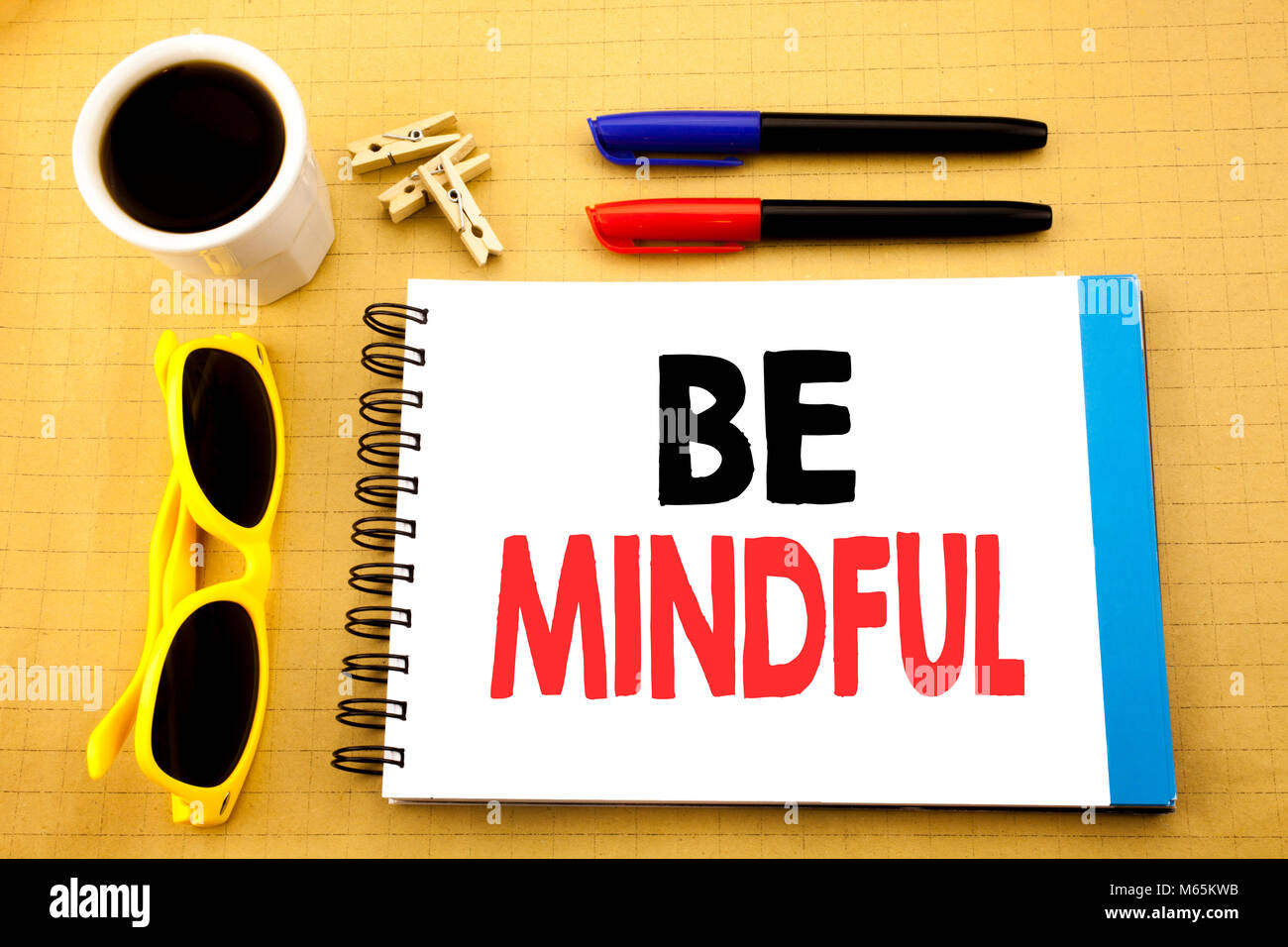 Writing text showing Be Mindful. Business concept for Mindfulness ...