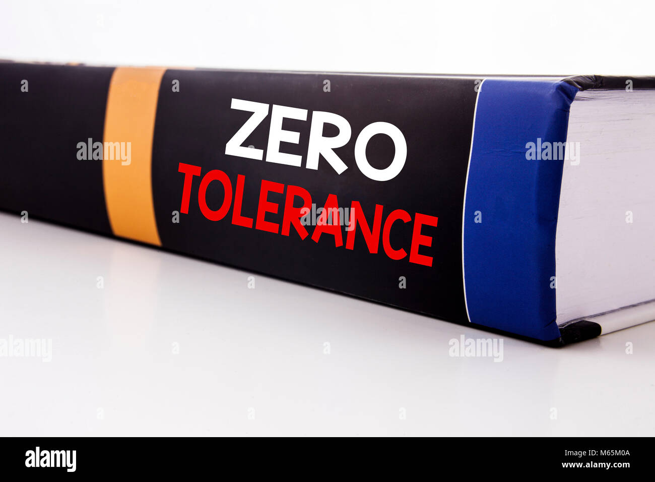 Conceptual hand writing text caption inspiration showing Zero Tolerance ...