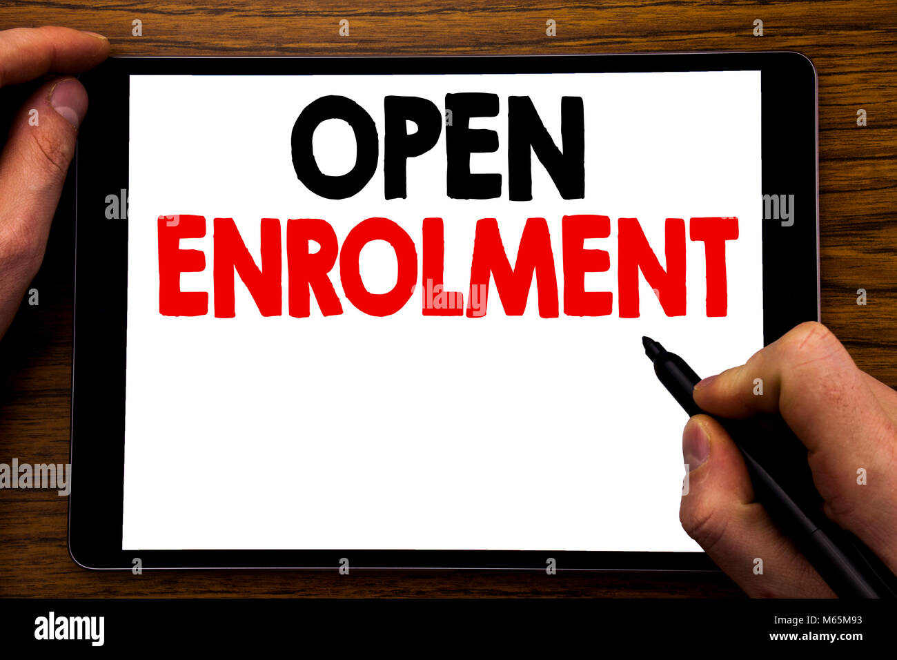 Handwriting Announcement text showing Open Enrolment. Business concept ... Handwriting Announcement text showing Open Enrolment. Business concept ...