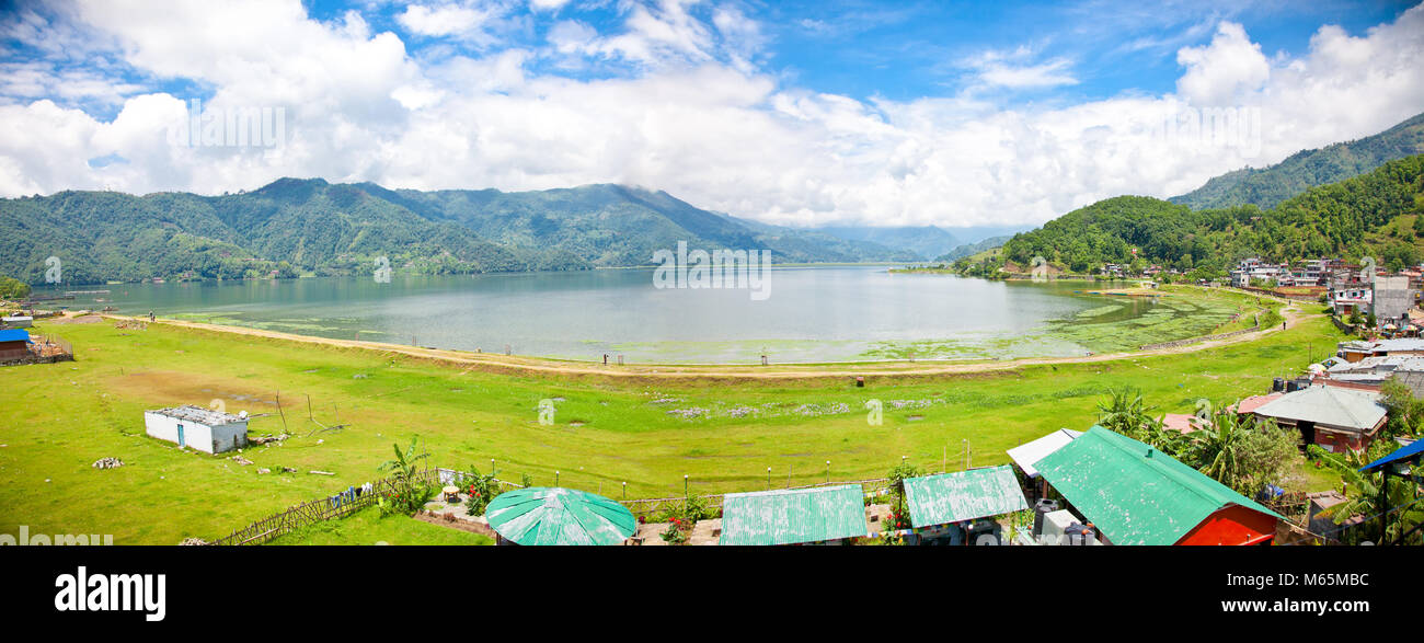Morning at Fewa (Phewa) lake in Pokhara, Nepal. One of the most ...
