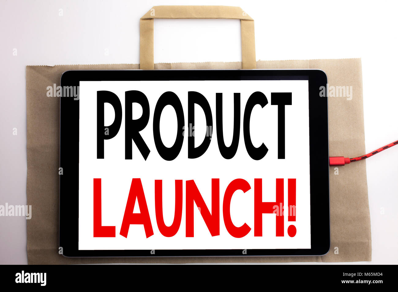Handwriting Announcement text showing Product Launch. Business concept ...