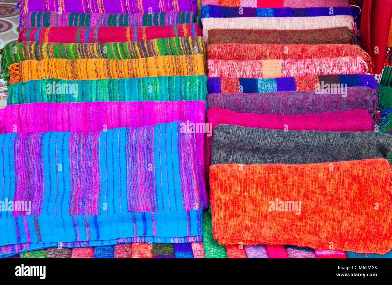 Nepal shawls hi-res stock photography and images - Alamy