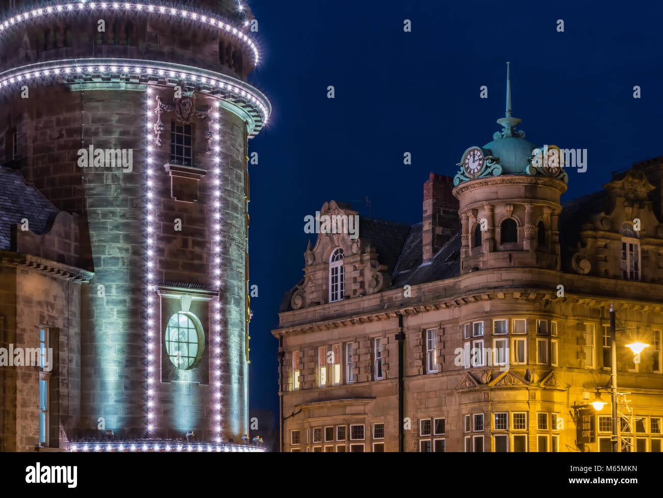 Sunderland Cityscape At Night (The illuminated Sunderland Empire and ...
