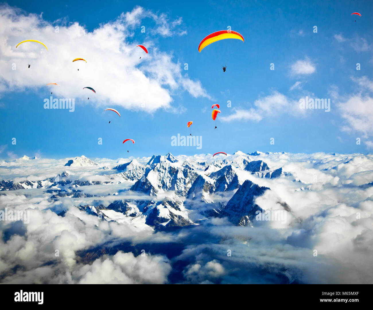 Parachute nepal hi-res stock photography and images - Alamy