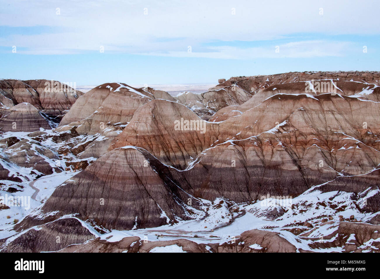 Blue Mesa in the Snow Stock Photo - Alamy