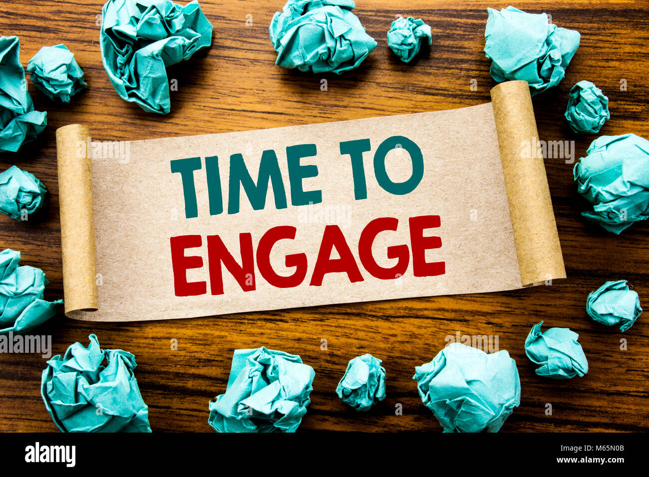 Word, writing Time To Engage. Business concept for Engagement ...