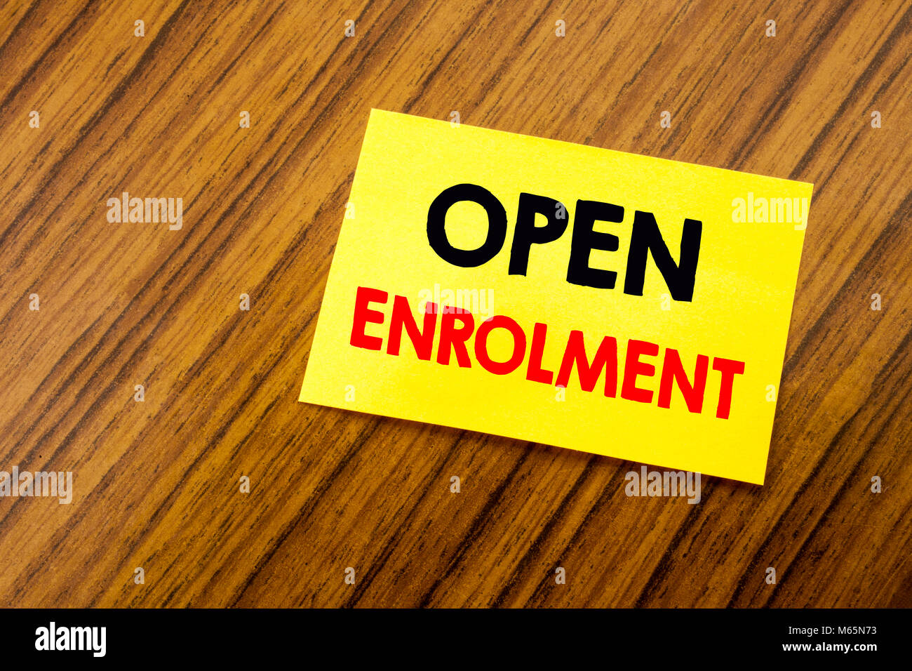Hand writing text caption inspiration showing Open Enrolment. Business ... Hand writing text caption inspiration showing Open Enrolment. Business ...