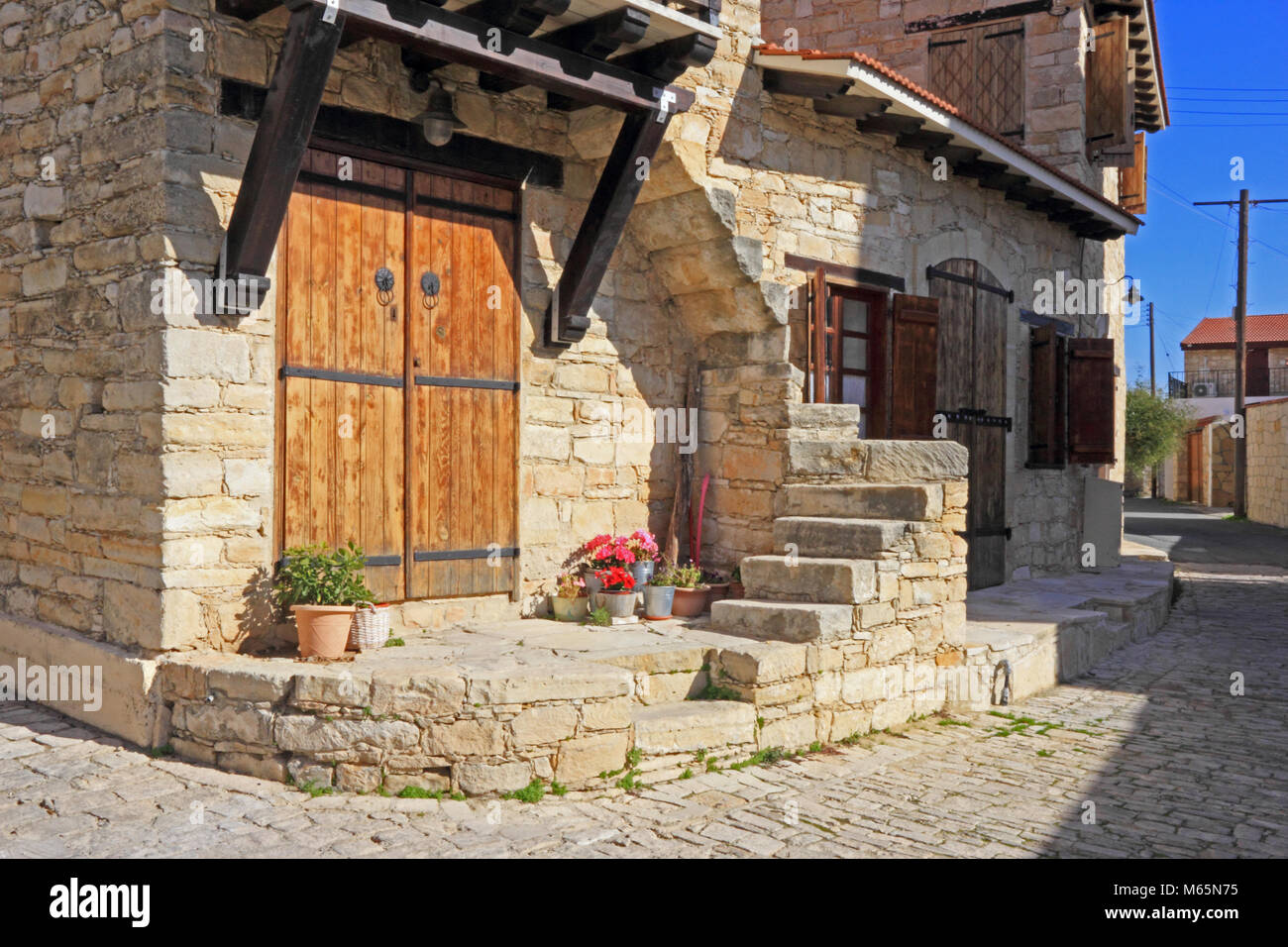 Wooden door cyprus hi-res stock photography and images - Alamy