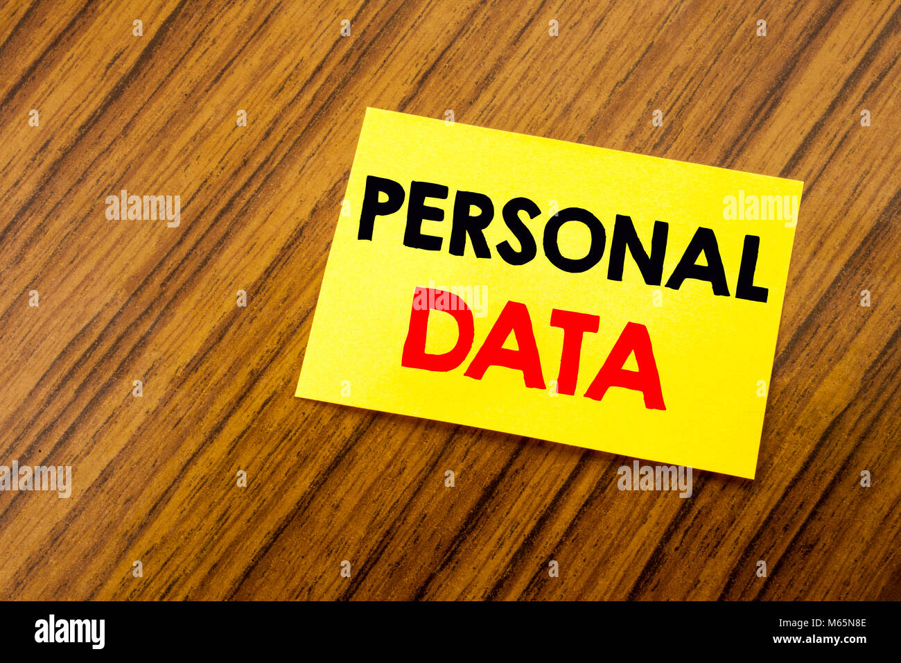 Hand writing text caption inspiration showing Personal Data. Business ...