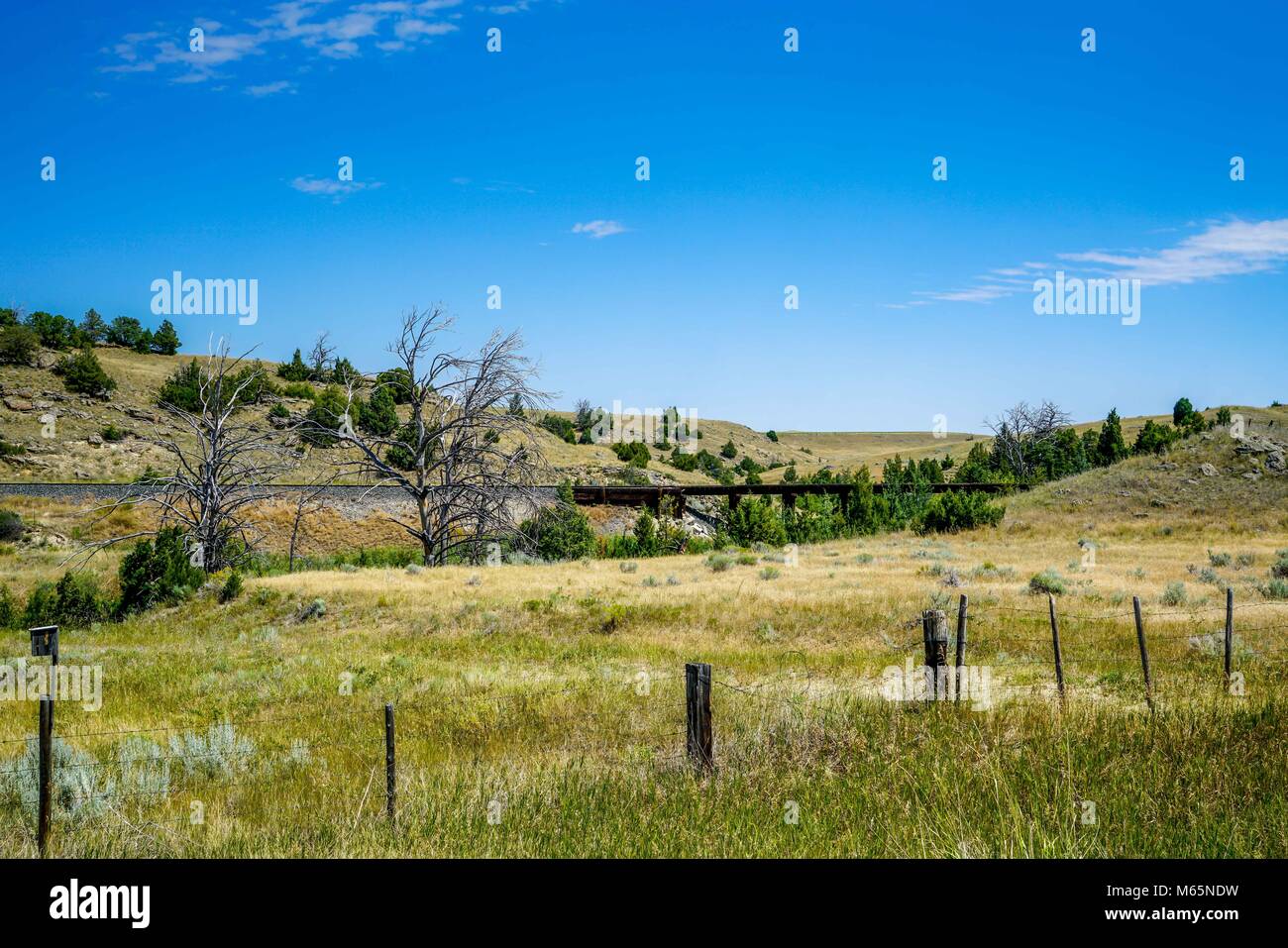 A nice pull off area on our way to Yellowstone National Park in Wyoming ...