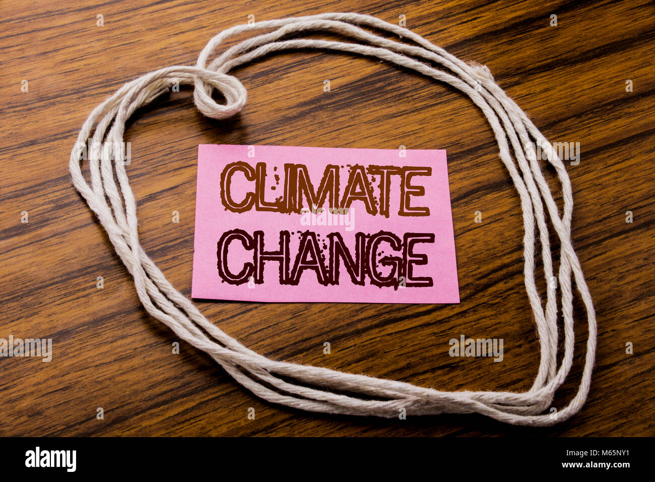 Handwritten text showing Climate Change. Business concept for Global ...