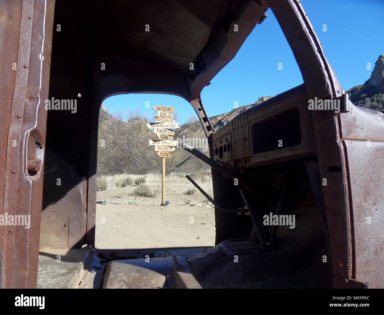 MASH Site - View Through the Truck. The filming site for the legendary ...
