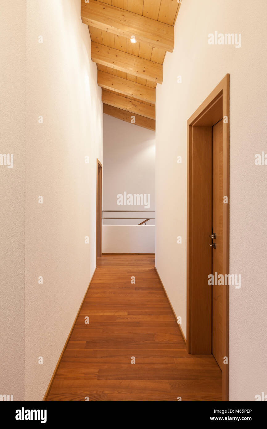 modern loft, view of the corridor Stock Photo - Alamy