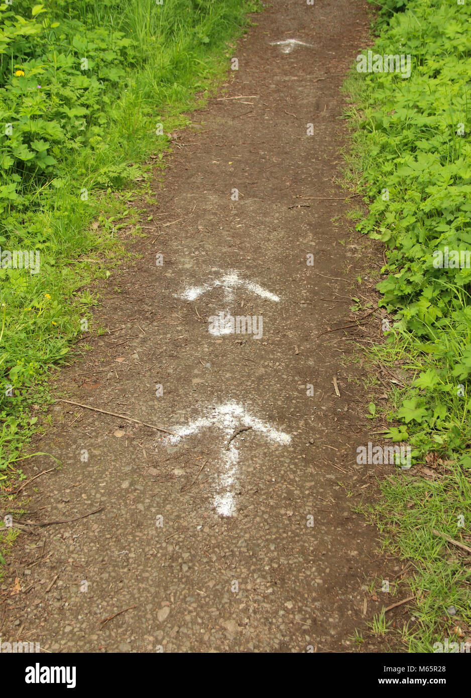 Footpath direction arrow hi-res stock photography and images - Alamy